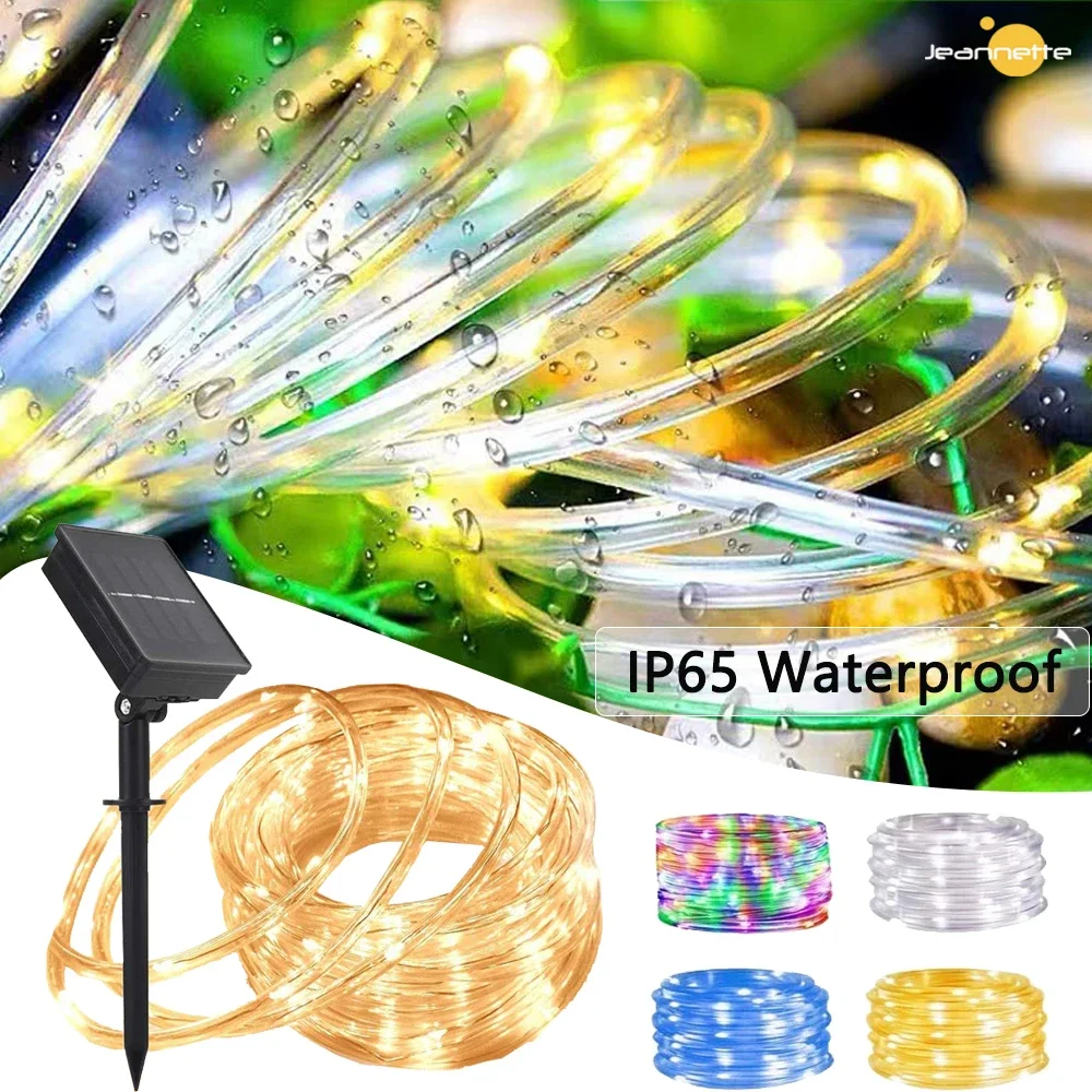 Solar-Led-Lights-Outdoor-String-Solar-Powered-Rope-Strip-Lights ...