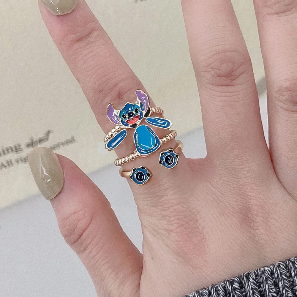 Disney-Stitch-Cartoon-Multi-layered-Stitch-Rings-for-Girls-Jewelry ...