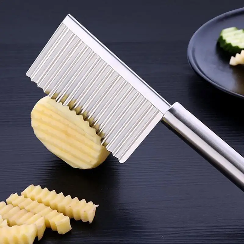 Wavy-Potato-Slicer-Stainless-Steel-Crinkle-Wavy-French-Fry-Cutter-fruit ...