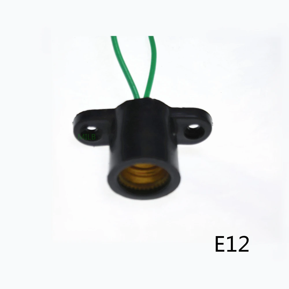 E12 Base E12 Lamp Holder E12 Lamp Base With Wire With Mounting Holes ...