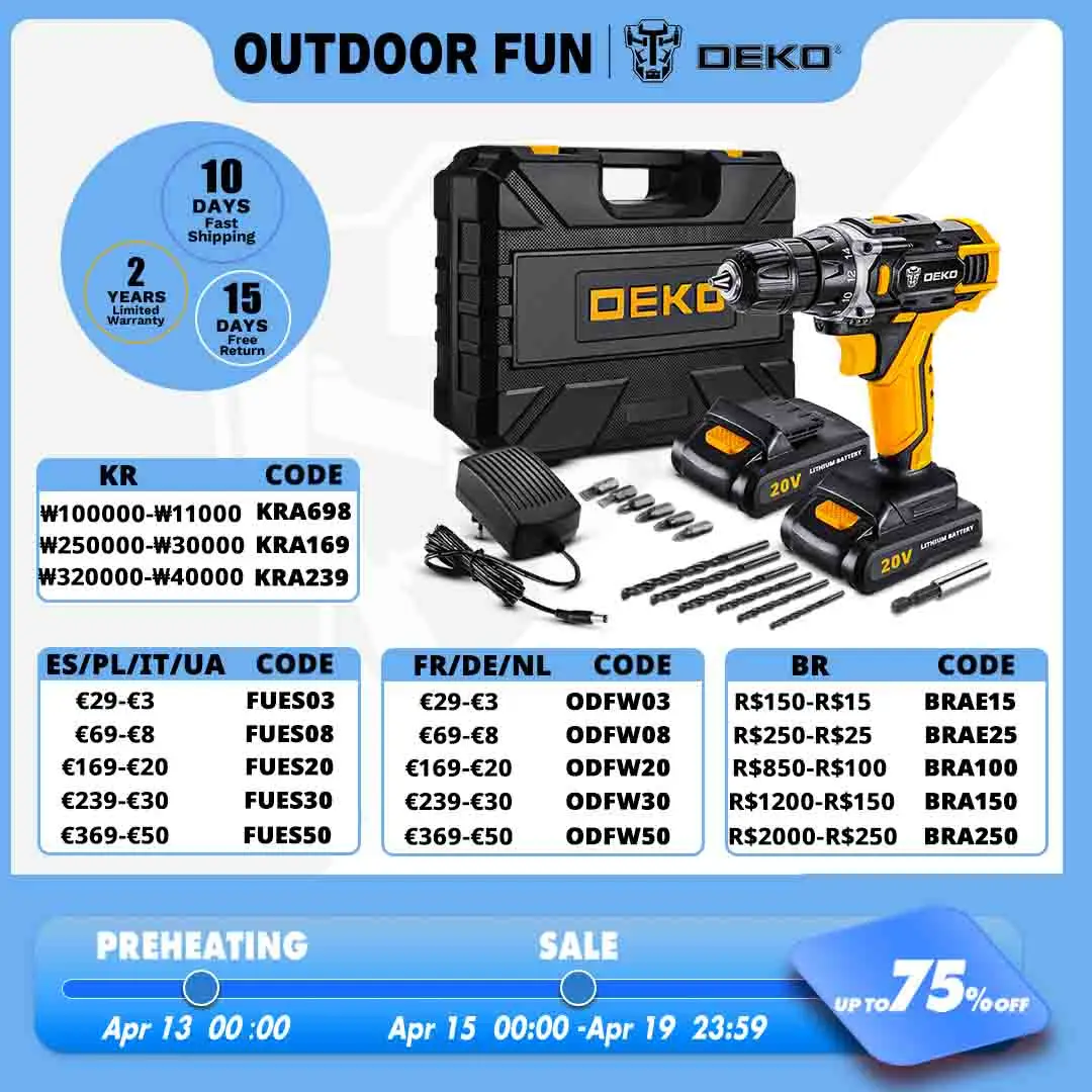 DEKO-Cordless-Drill-12V-16V-20V-Mini-Wireless-Power-tools-DC-Lithium ...