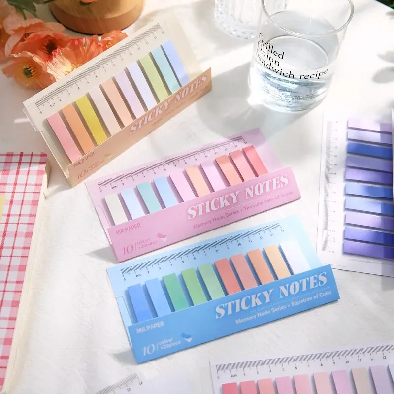 200-Sheets-set-of-Moranti-Colored-Index-Stickers-for-Marking-Message ...