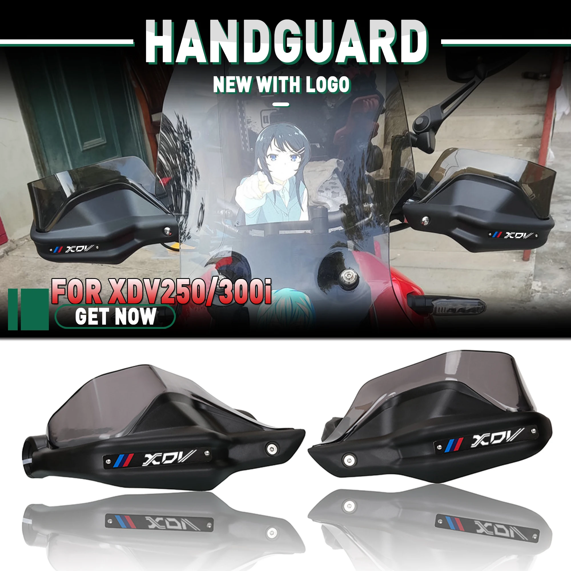 Motorcycle-Handguards-FOR-longjia-XDV250si-XDV300i-with-logo-XDV ...