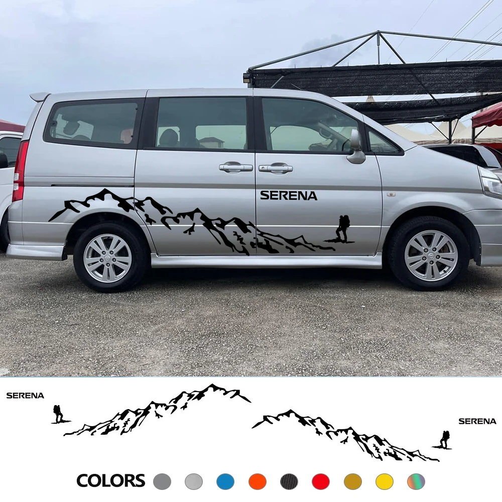 Car-Door-Side-Stickers-For-Nissan-Serena-C25-C26-C27-Van-Camper ...