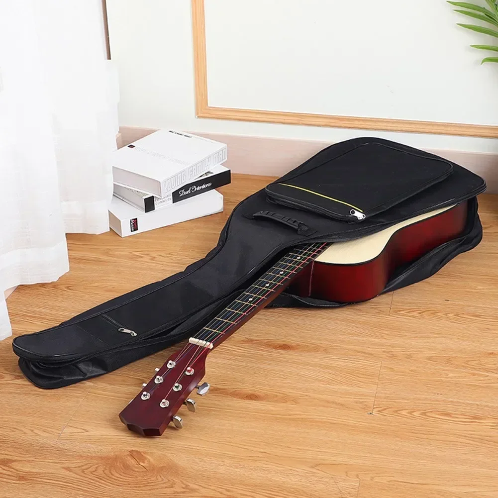 41''// Waterproof Guitar Case Double Strap Padded Black Guitar Case ...