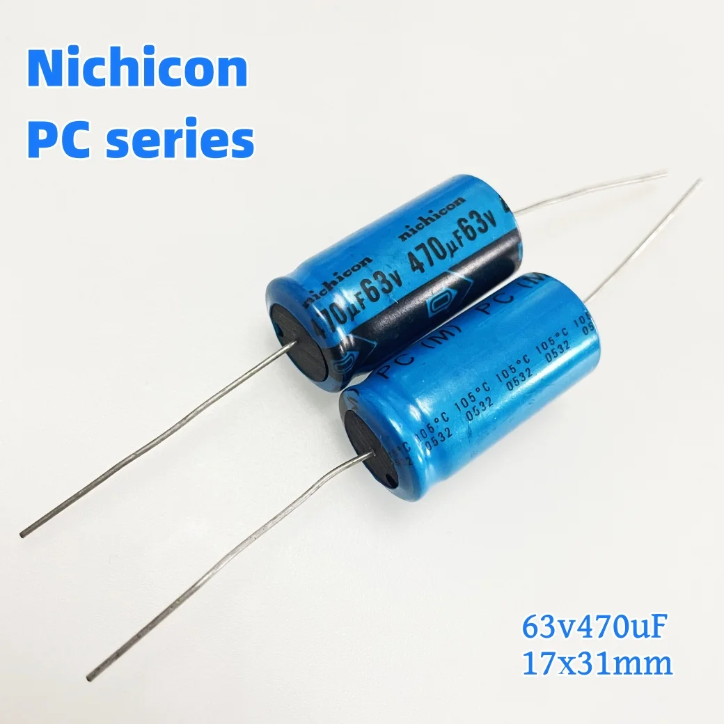 5PCS 63v470UF 330UF63V NICHICON Axial electrolytic capacitor 470UF63V ...