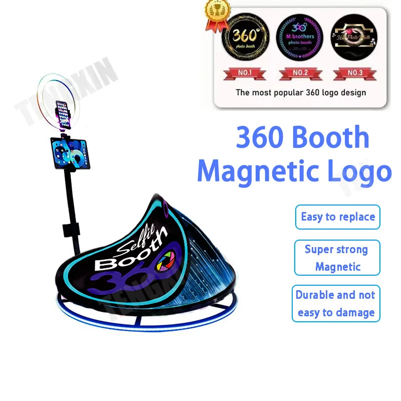 Custom-360-photo-booth-magnetic-sticker-LOGO-for-360-booth-LOGO ...