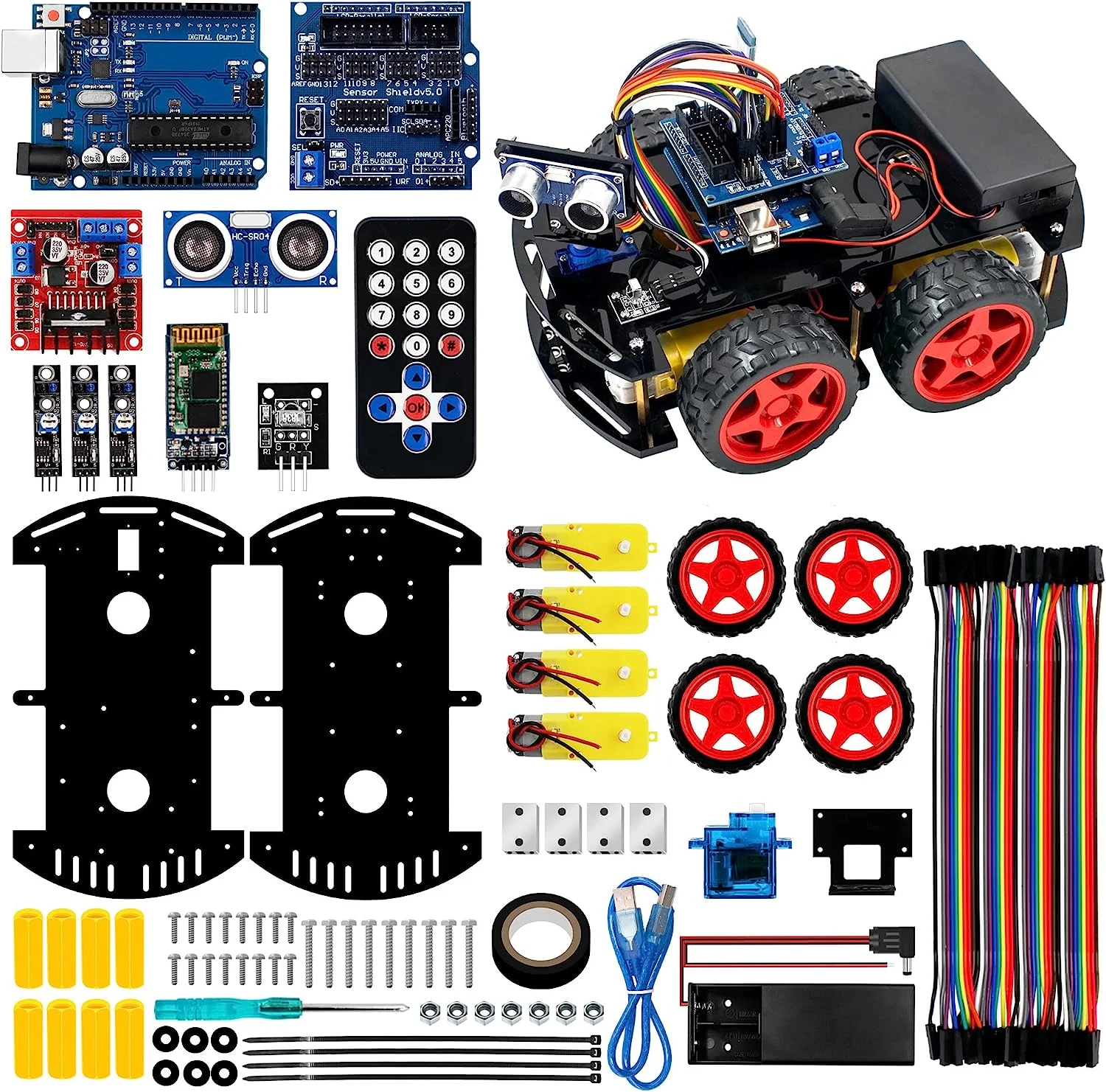 Inteligente-Robot-Car-Kit-para-Arduino-Programa-o-Starter-Kit-Rob-tico ...