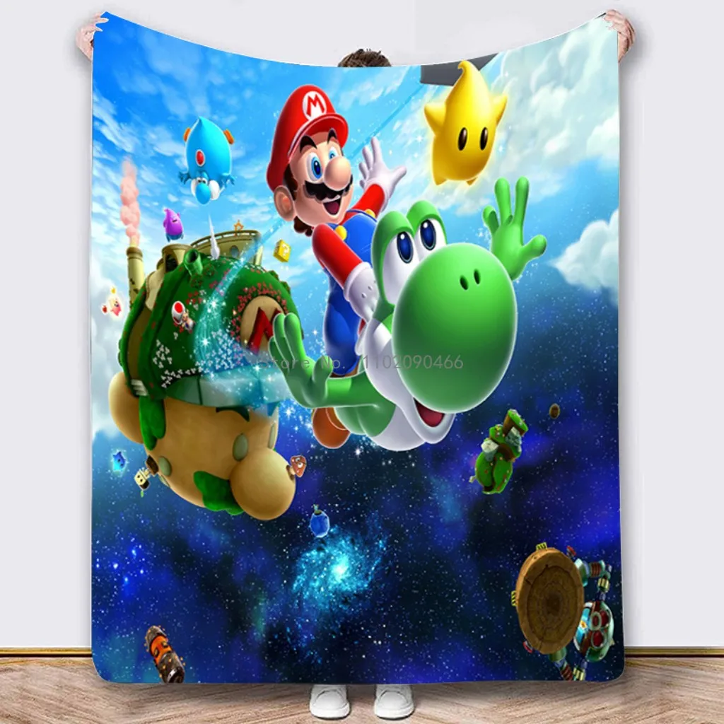 Hot-Super-Mario-Game-Cartoon-series-Throw-Blanket-Soft-Flannel ...