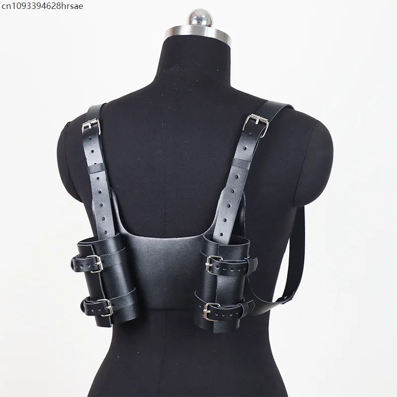 Medieval Viking Knight Double Sword Back Belt Sheath Scabbard Warrior ...