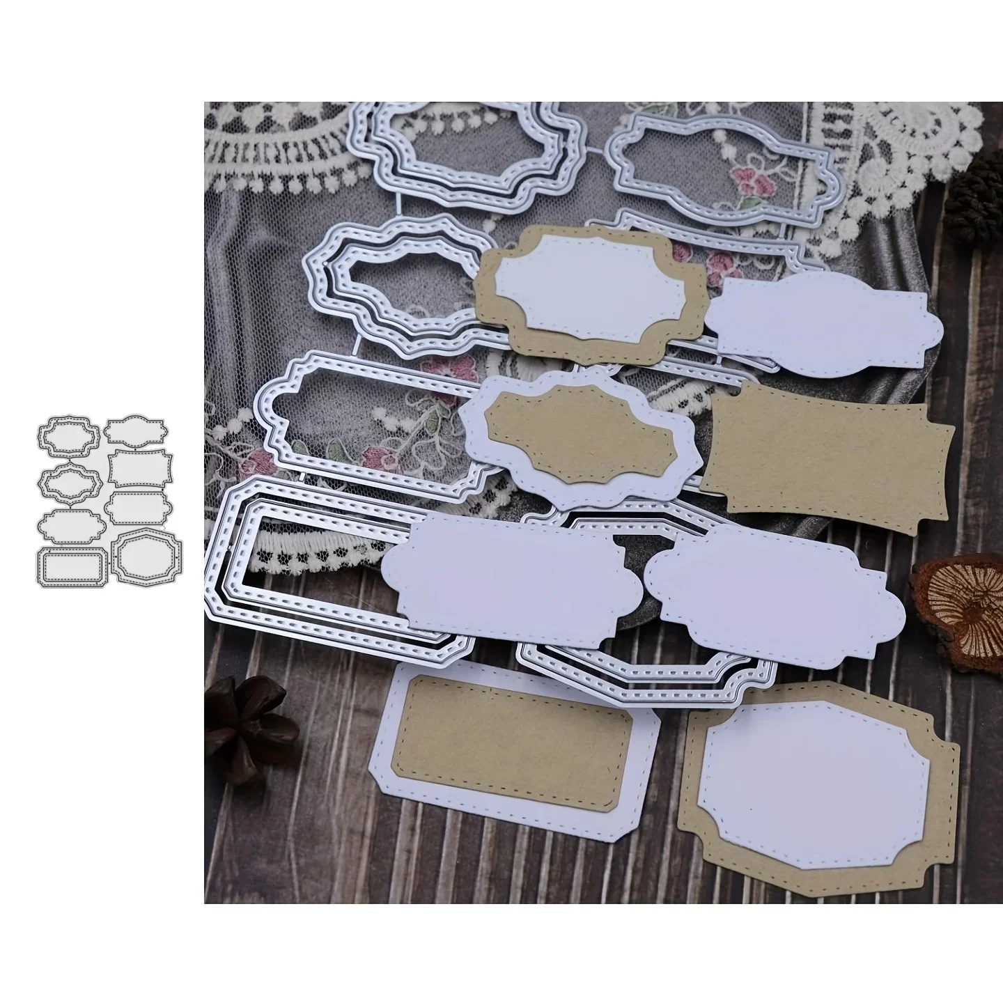 2025 New Arrival Label Metal Cutting Dies for Scrapbook Card Making ...