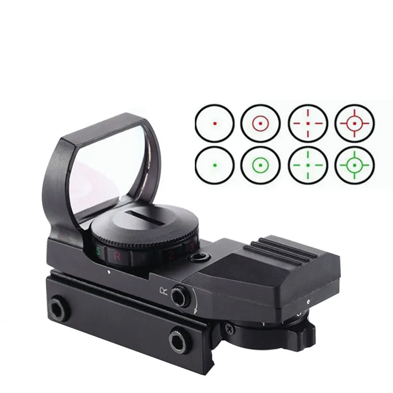 4 retículo tático 11mm/20mm ferroviário holográfico red dot sight scope ...