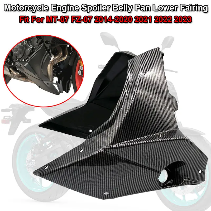 2023-MT07-FZ07-Motorcycle-Belly-Pan-Engine-Spoiler-Fit-For-YAMAHA-MT-07 ...