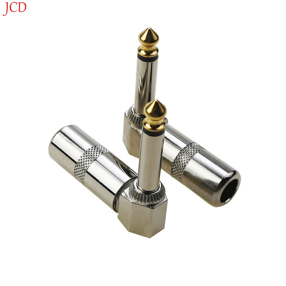 Metal-Right-Angle-6-35mm-Plug-Male-Mono-Plug-L-shape-Audio-Connector-1 ...