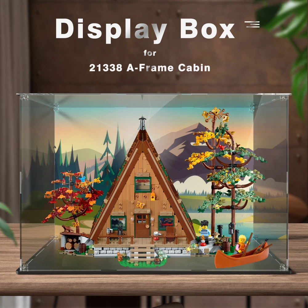 Acrylic Display Box for Lego 21338 A-Frame Cabin Dustproof Clear ...