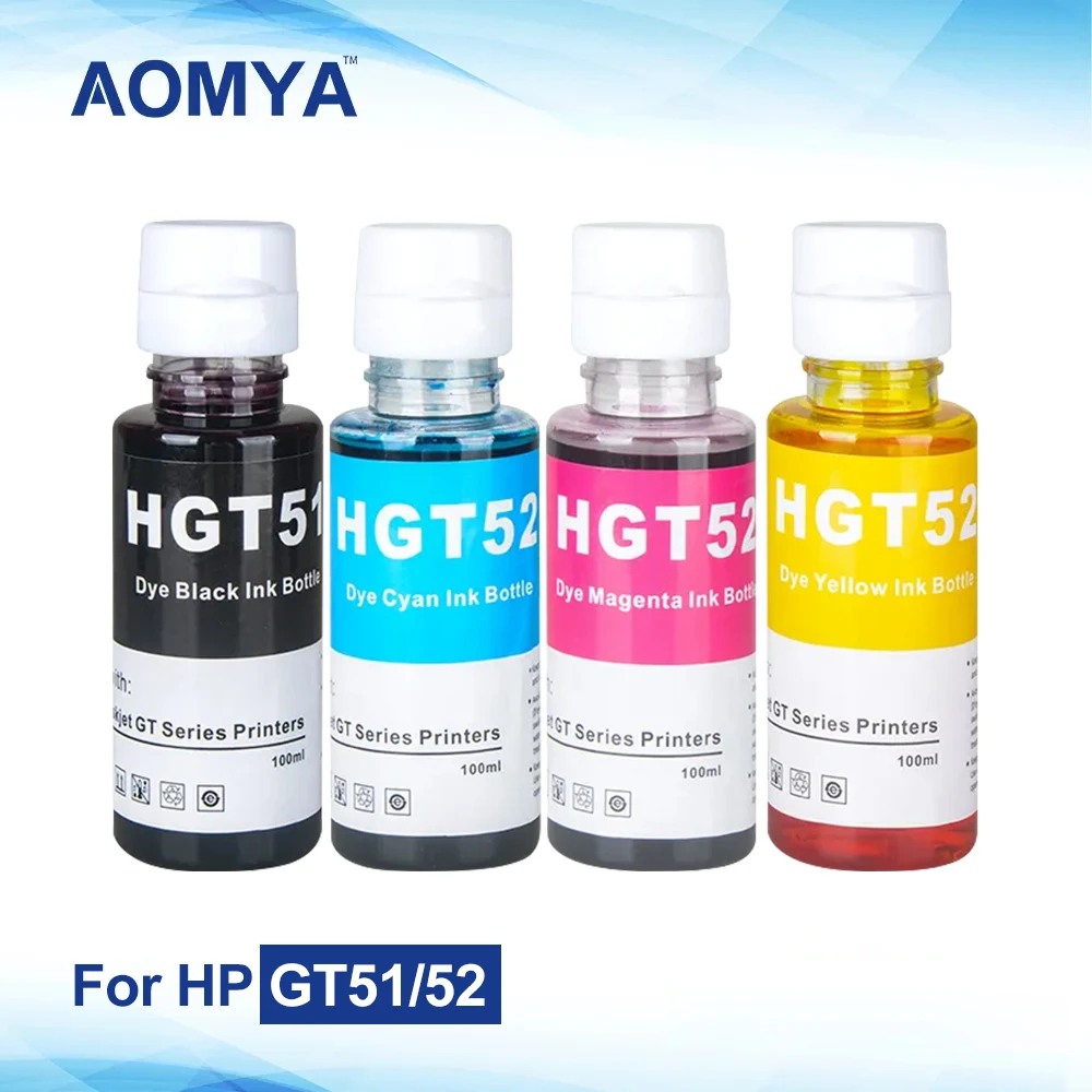Refill Dye Ink Kit For HP GT51 GT52 For HP GT5810 GT5820 GT 5810 GT ...
