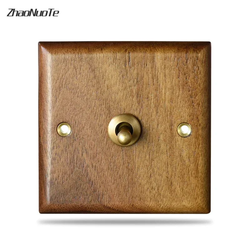 Home-Type-86-Retro-Toggle-Switch-Black-Walnut-Panel-Brass-Lever-1-4 ...