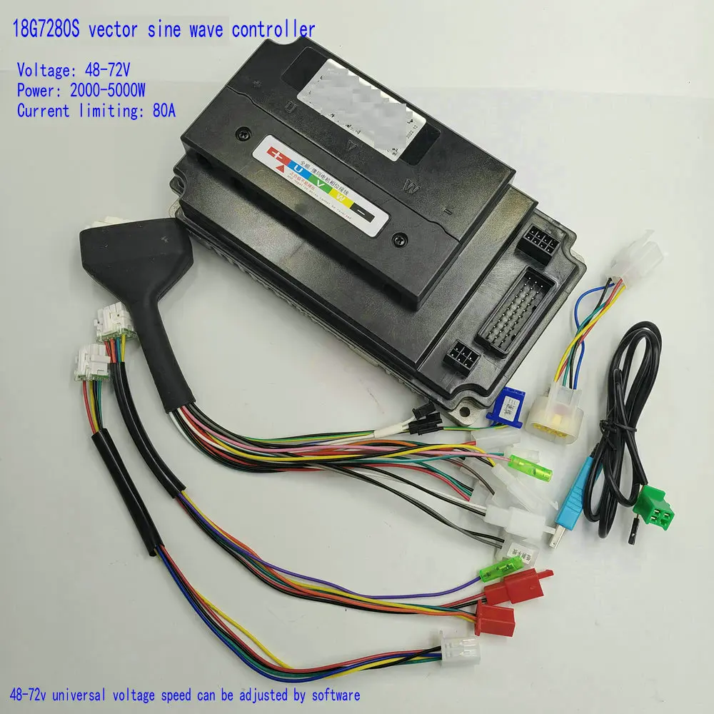 Electric Motorcycle Intelligent Vector SineWave Motor Controller EM80S ...