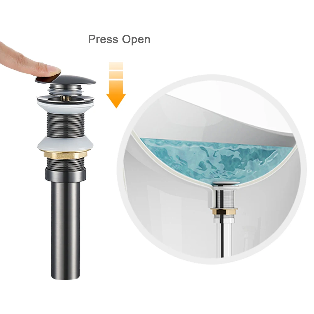 Gun Metal Grey Wash Basin Waste Trap – Assorted Produce