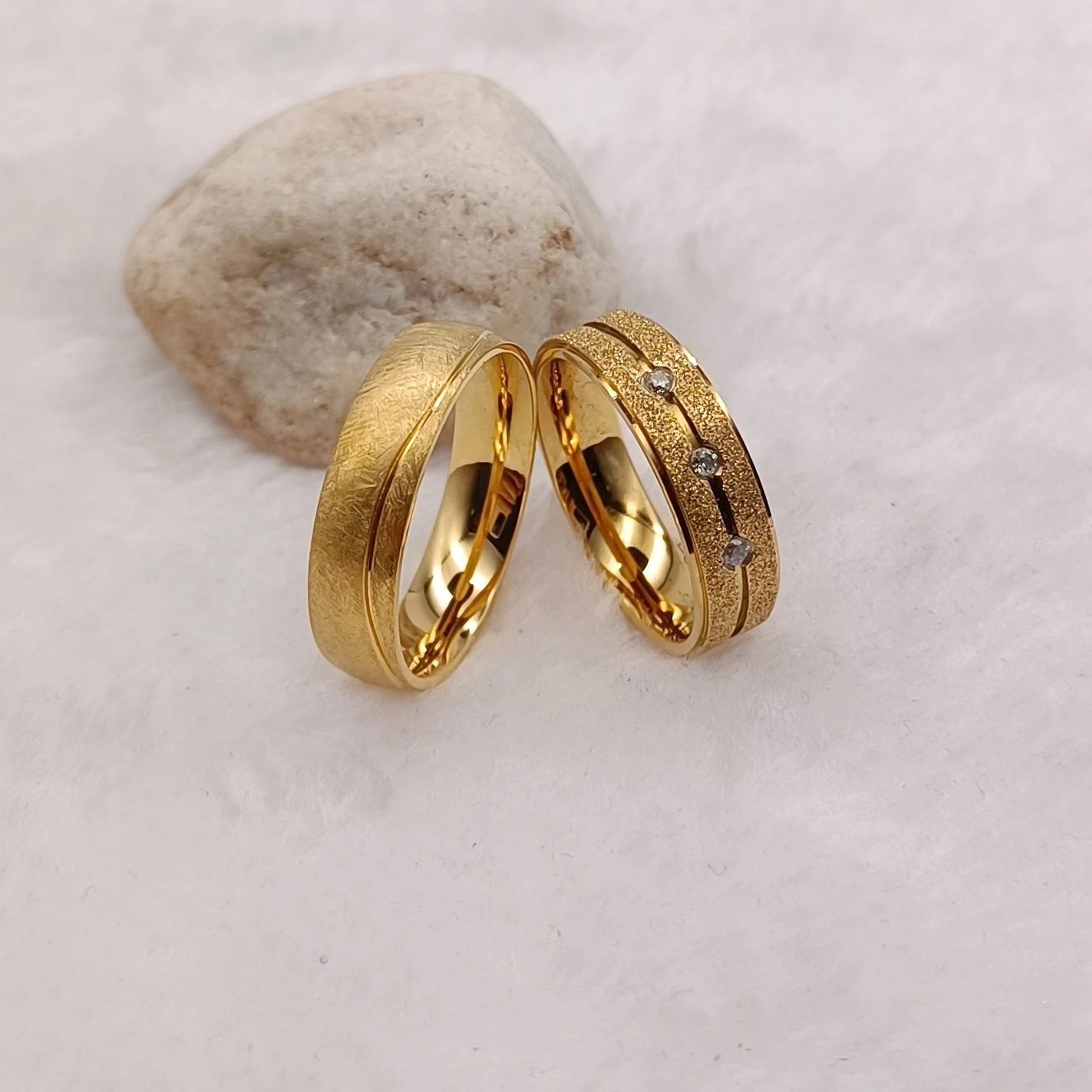 Valentine-Western-Female-Wedding-Rings-Promise-Set-18K-Gold-Plated ...