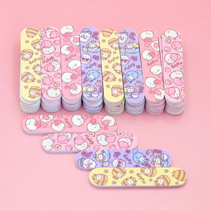 100/200Pcs Cartoon Mini Nail Files For Manicure And Pedicure Tools Nail ...