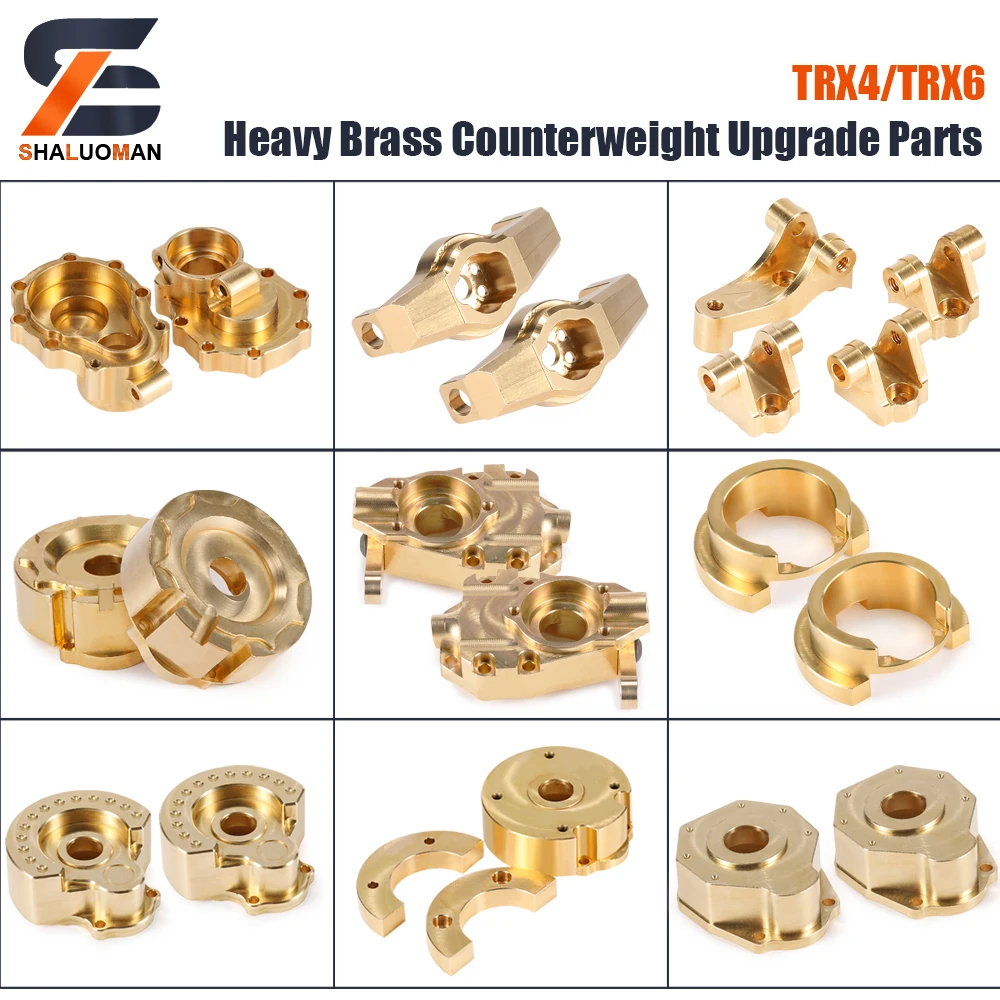 TRX4-TRX6-Upgrade-Parts-Portal-Drive-Housing-Heavy-Brass-Counterweight ...