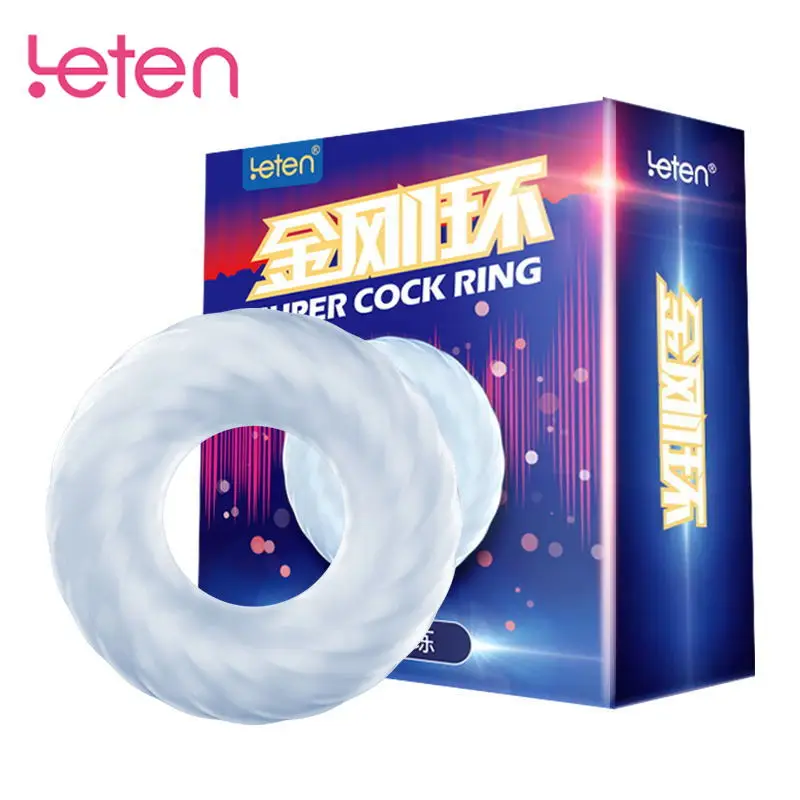 LETEN-Silicone-Penis-Delay-Ring-Long-Lasting-Training-Cock-Delay ...