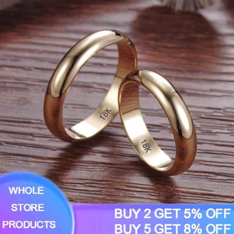 Simple Gold Wedding Rings