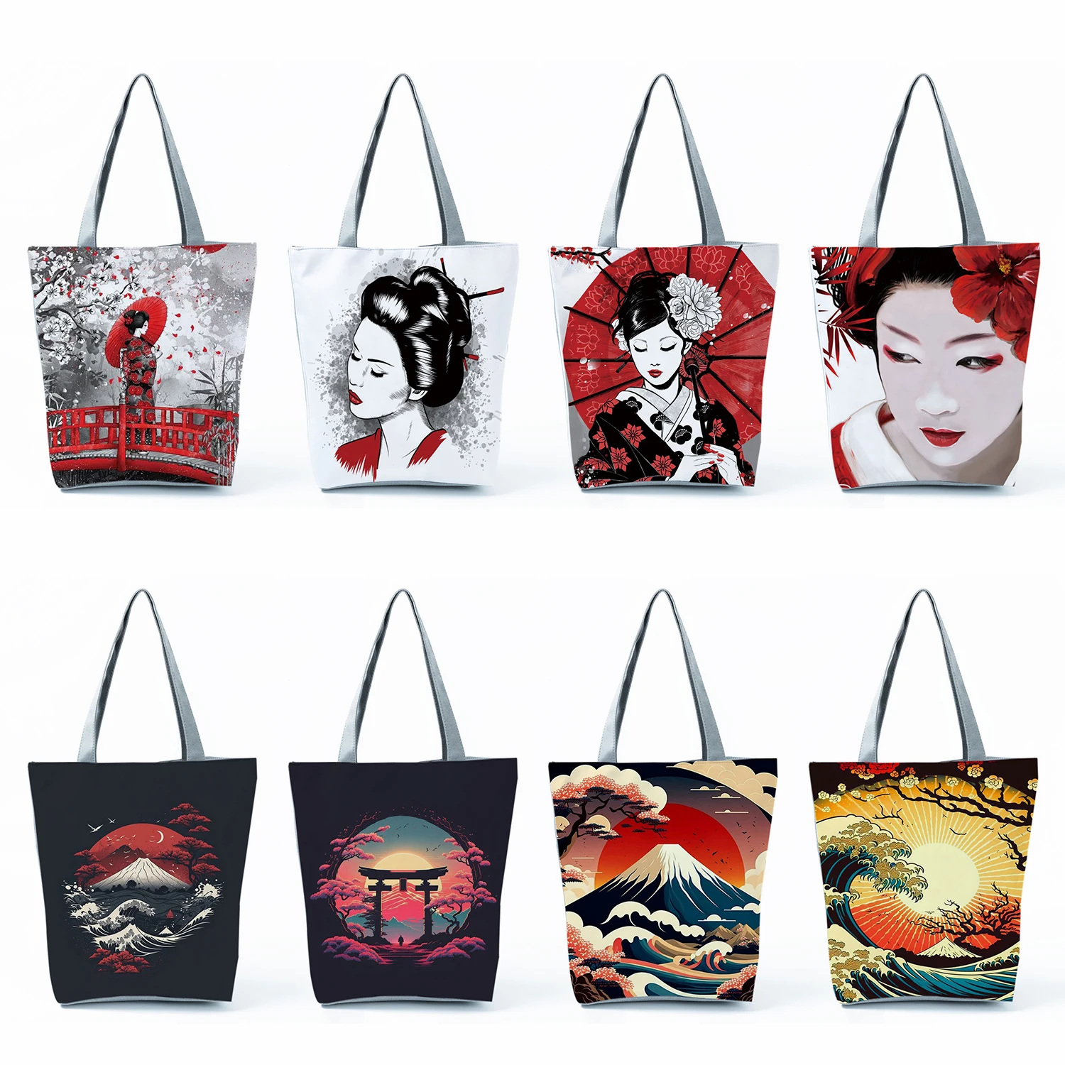 Ukiyo-e-Design-Print-Women-s-Handbags-Japanese-Style-Casual-Shoulder ...