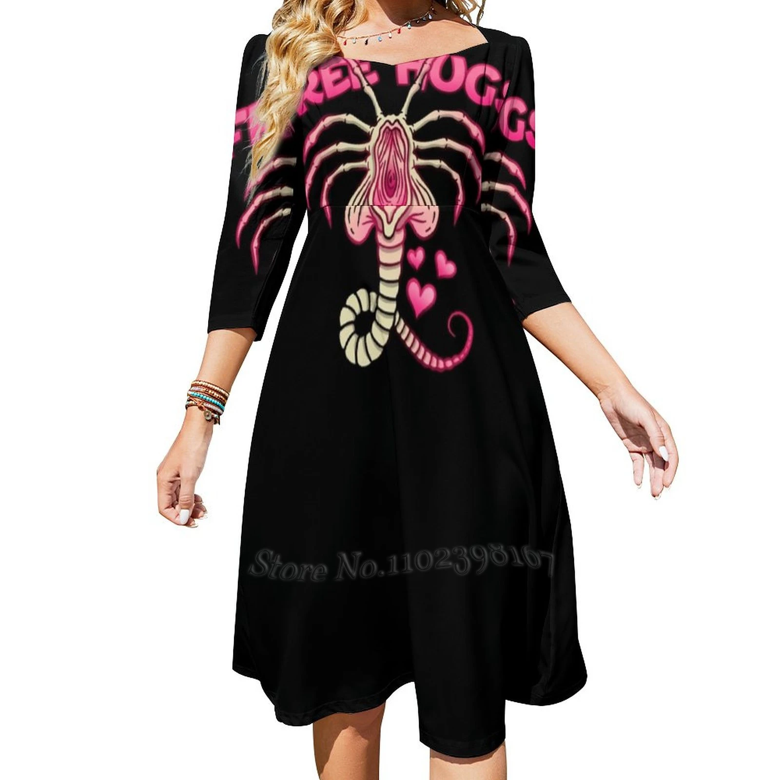Free-Hugs-Sweetheart-Knot-Flared-Dress-Fashion-Design-Large-Size-Loose ...