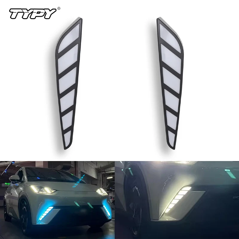 TYPY Car LED Daytime running light For BYD Dolphin Mini 2023 2024 fog ...