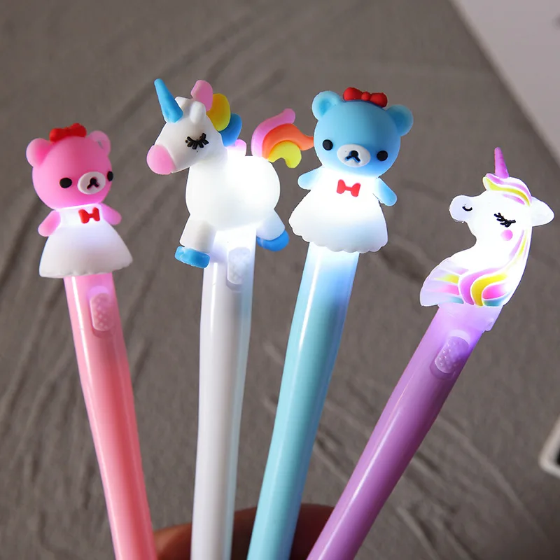 Creative-Cartoon-Luminous-Gel-Pen-Cute-Kawaii-Luminous-Ballpoint-Pen ...