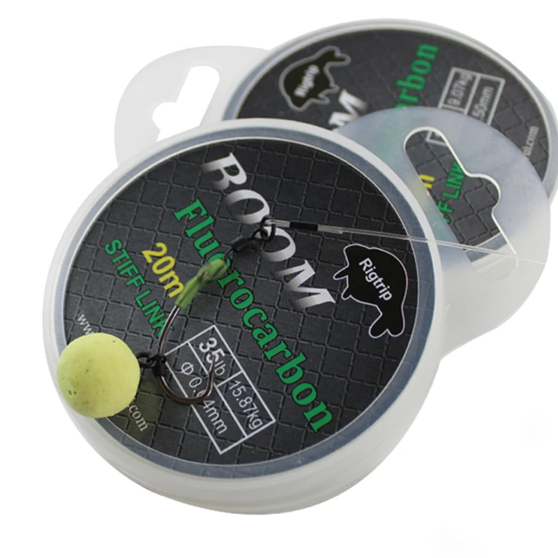 20m Carp Fishing Line Boom Fluorocarbon Hooklink for Carp Rig Combi ...
