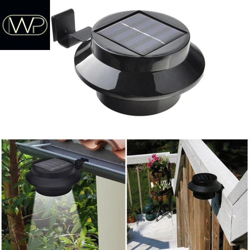 L-mpada-de-parede-solar-LED-para-jardim-cerca-el-trica-calha-paisagem ...