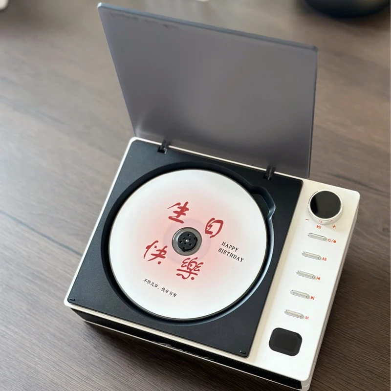 New-Retro-CD-Player-Music-Wireless-Bluetooth-Speaker-Radio-Multi ...