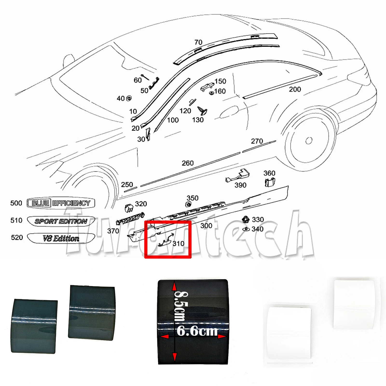 For-09-16-Mercedes-E-class-W207-Coupe-A207-Convertible-A207-E200-E220 ...