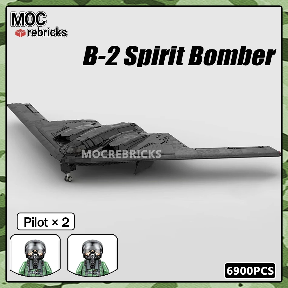 Ww2 Military Weapons Series Us Air Force B2 Ghost Bomber Moc Building ...
