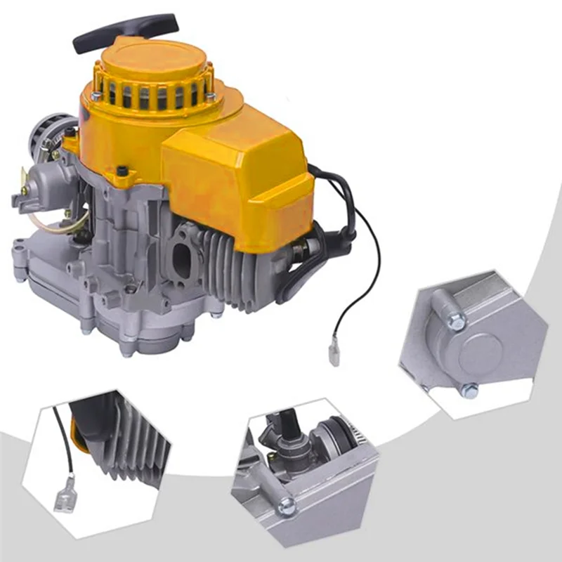 NEW-For Mini Dirt Bike Scooter ATV 49Cc 2-Stroke Single Cylinder Engine ...