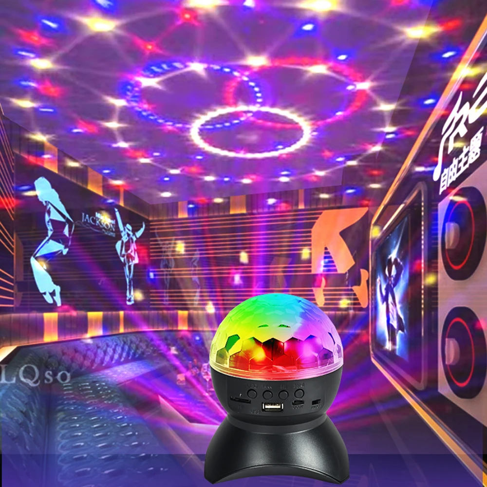 Strobe Light SEWACC Mini Disco Ball Light - Portable RGB LED Crystal ...