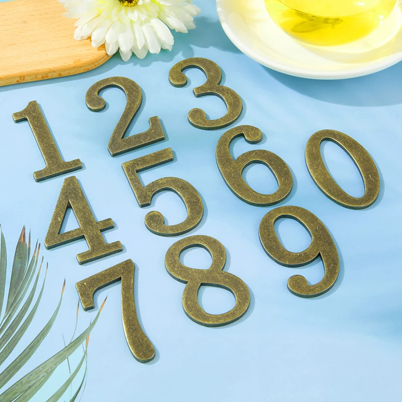 1PCS Metal Door Number with Backing Adhesive 7*5cm House Number ...