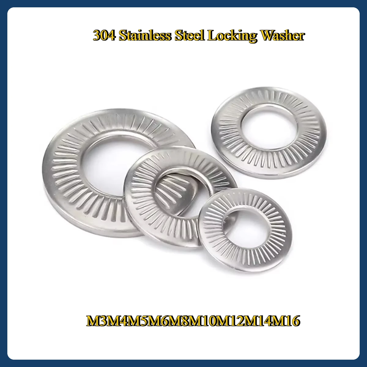 304 Stainless Steel Locking Washer Printing Oblique Lock Washers M3 M4 ...