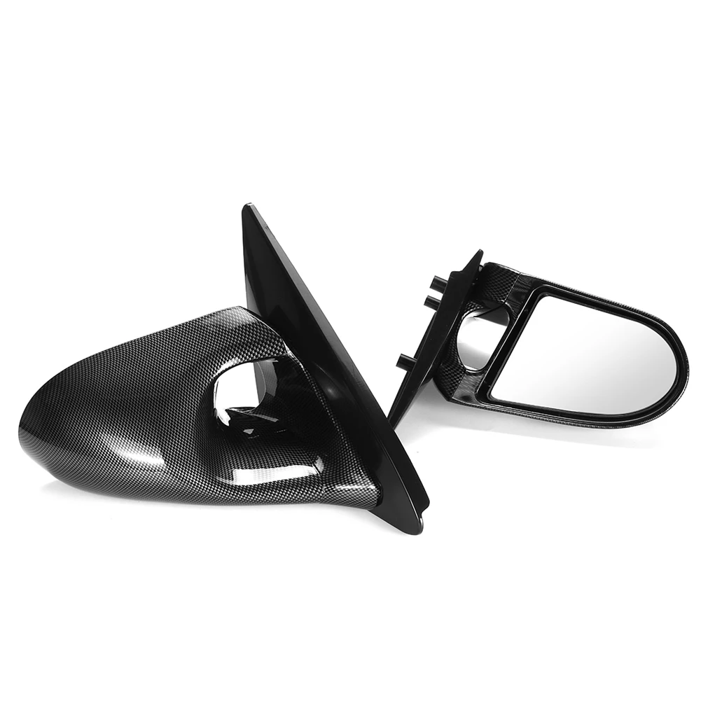 Manual Adjustable Spoon Style 2X Car Side Door Mirror Rearview Mirror ...