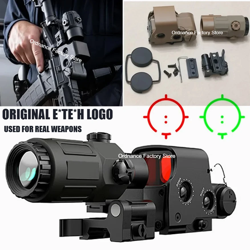 Tactical-Airsoft-G45-5X-Magnifier-558-553-EXPS3-Red-Dot-Combo-Scope ...