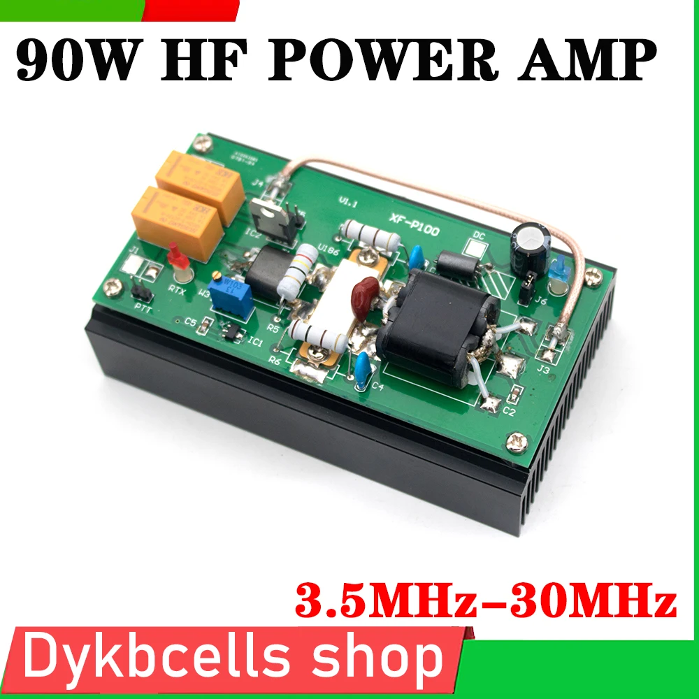 3.5Mhz-30Mhz 90W HF Power Amplifier Short wave For FT-817 IC-703 ...