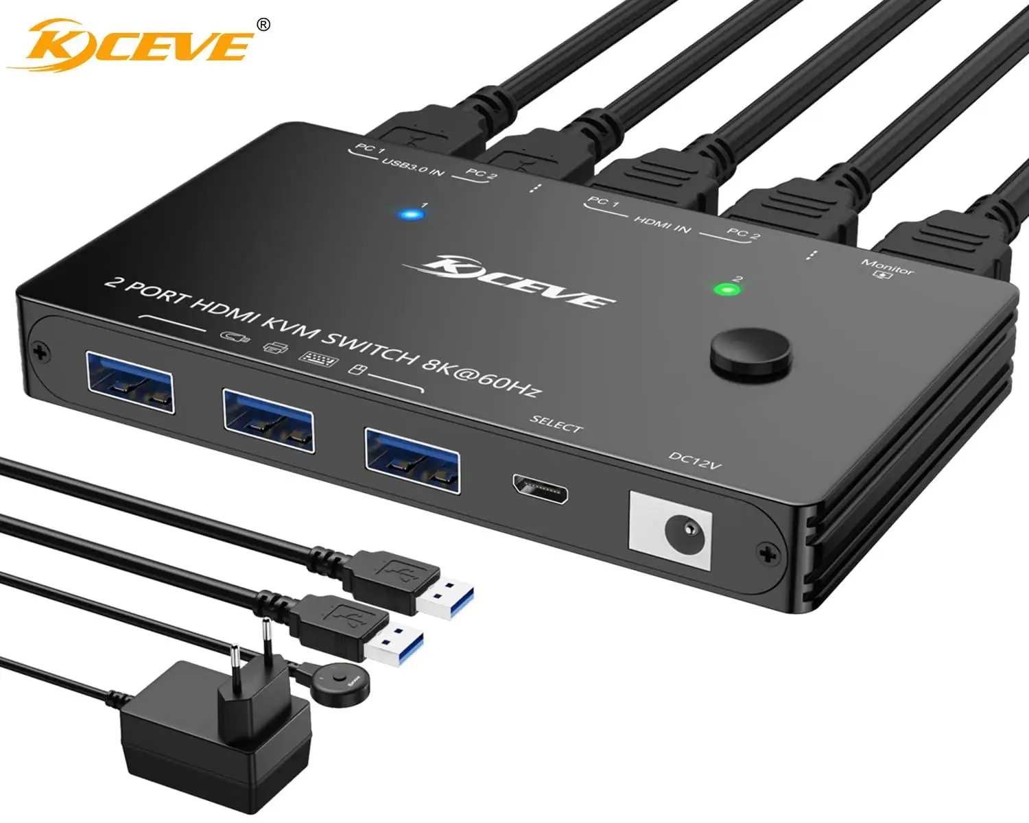 Interruptor-KVM-USB-3-0-HDMI-2-puertos-4K-120Hz-1-Monitor-8K-60Hz-para ...