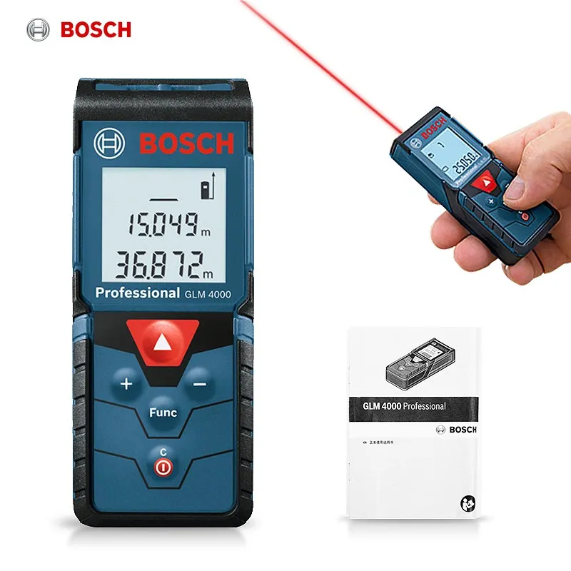 Bosch glm4000 laser medidor de distância alta precisão 40m laser ...