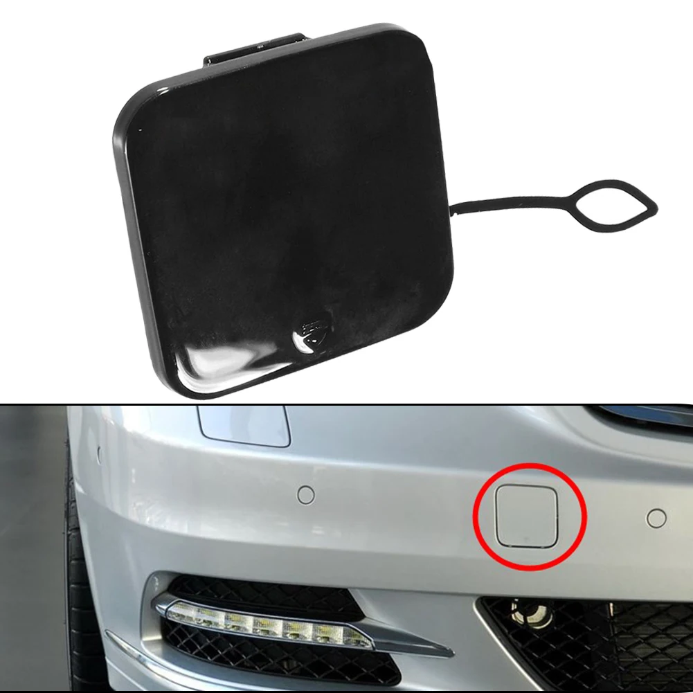 Car-Front-Bumper-Tow-Hook-Cover-Black-For-Mercedes-S-class-W221-2009 ...