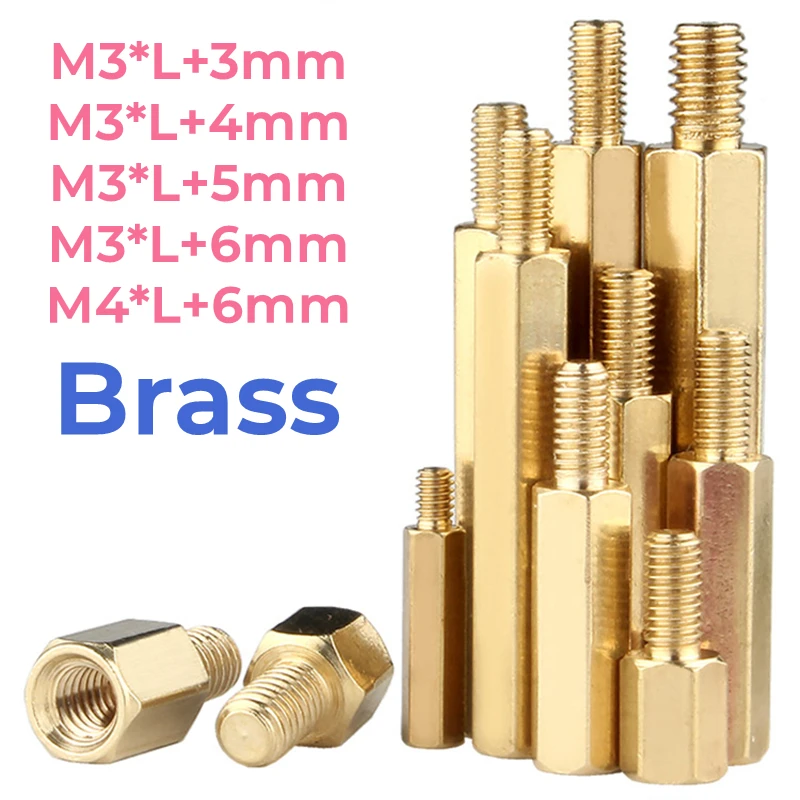 Brass-Male-To-Female-Long-Hexagonal-PCB-Standoffs-Spacers-M3-L-3-4-5 ...