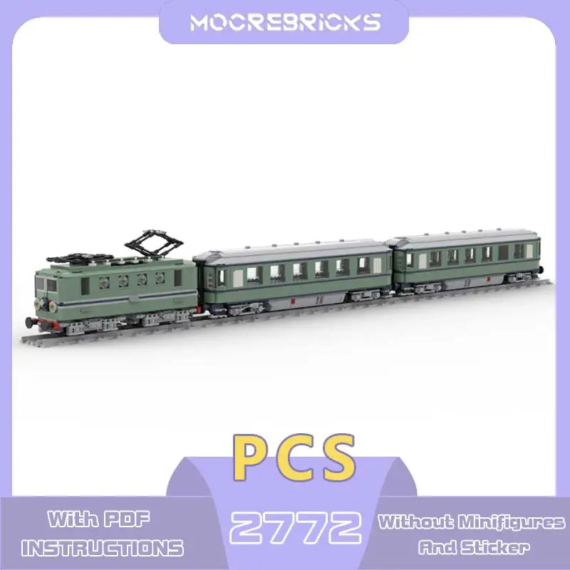 MOC Building Blocks Railway Locomotive Building Blocks High-speed City ...