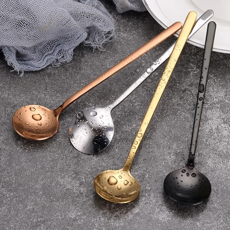 304-Stainless-Steel-Coffee-Spoon-Round-Head-Spoon-Korean-Style-Spoons ...